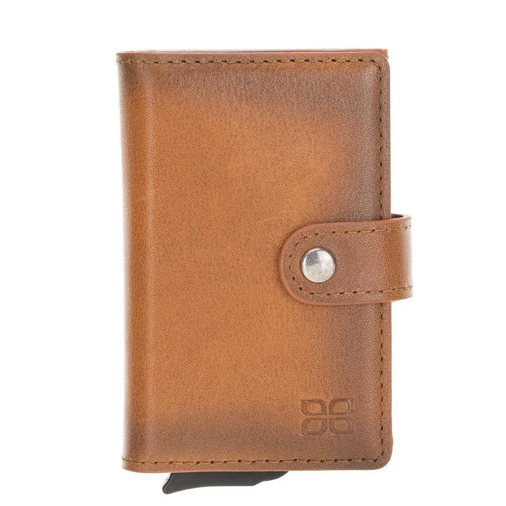 Carlov Leather Mechanical Card Holder
